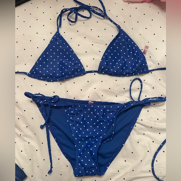 Ardene | Swim | Blue And White Polka Dot Bikini | Poshmark